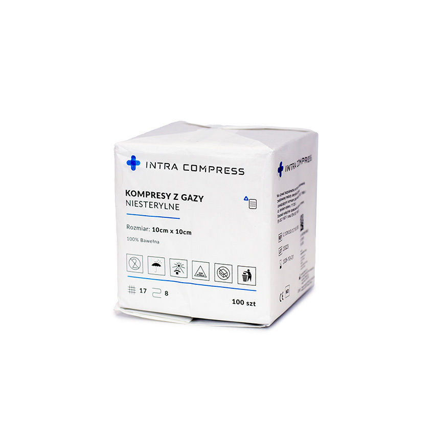 Comprese de tifon nesterile Intra Compress 10x10 cm - 100 buc ...